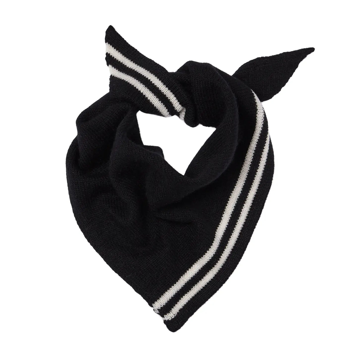 NEW Cashmere Triangle Neckerchief - Black – Somerville Scarves