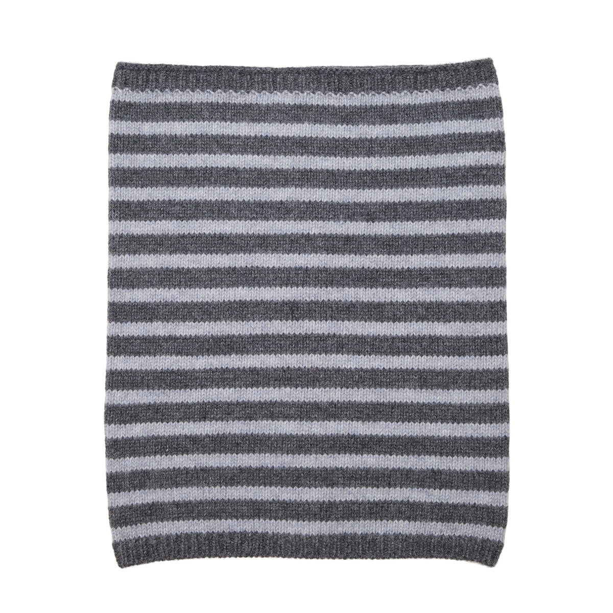 Breton Stripe Cashmere Snood - Grey/Grey – Somerville Scarves