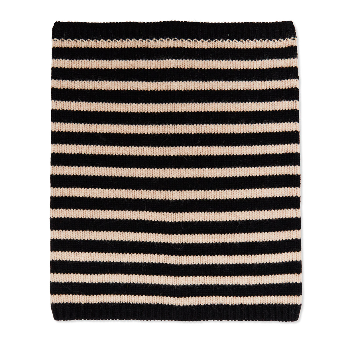 Breton Cashmere Snood - Black/Camel – Somerville Scarves