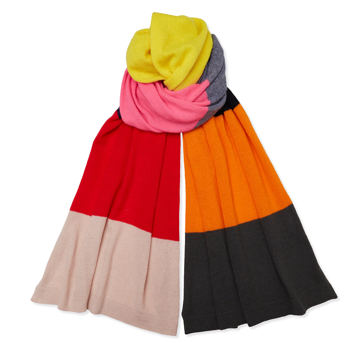 Cashmere Colour Block Scarf – Somerville Scarves